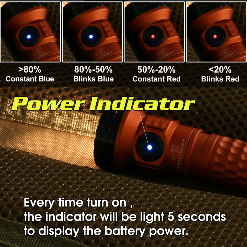 MiX-7 Gen 2 Multi-color 18350 Magnetic Charging LED Flashlight - LED ...